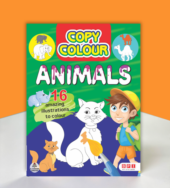 Copy Colour Animals – Copy Colouring Book for Kids (Age 3–6) – BPI ...